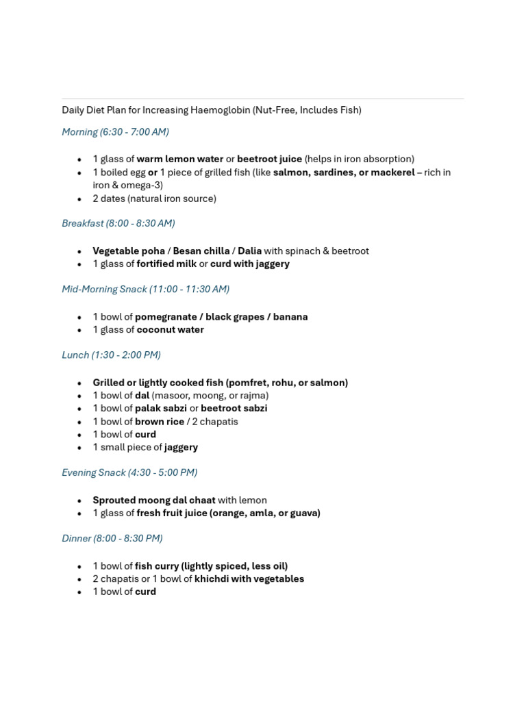 Diet Plan | PDF