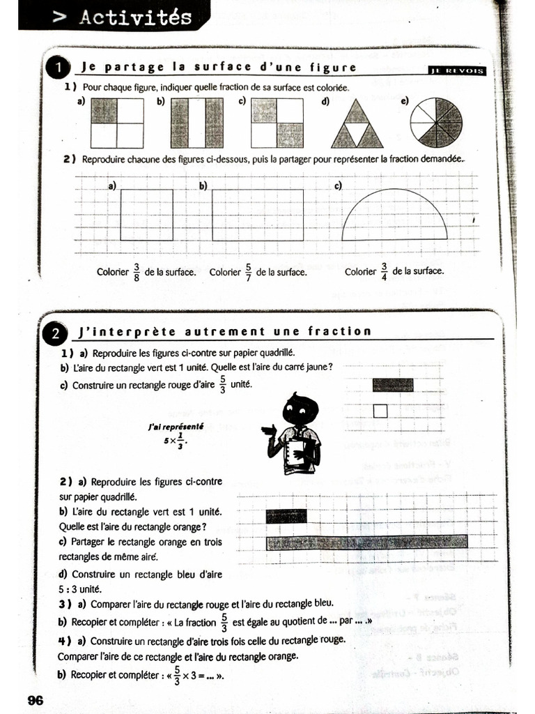 fraction partage activités 1 et 2 | PDF