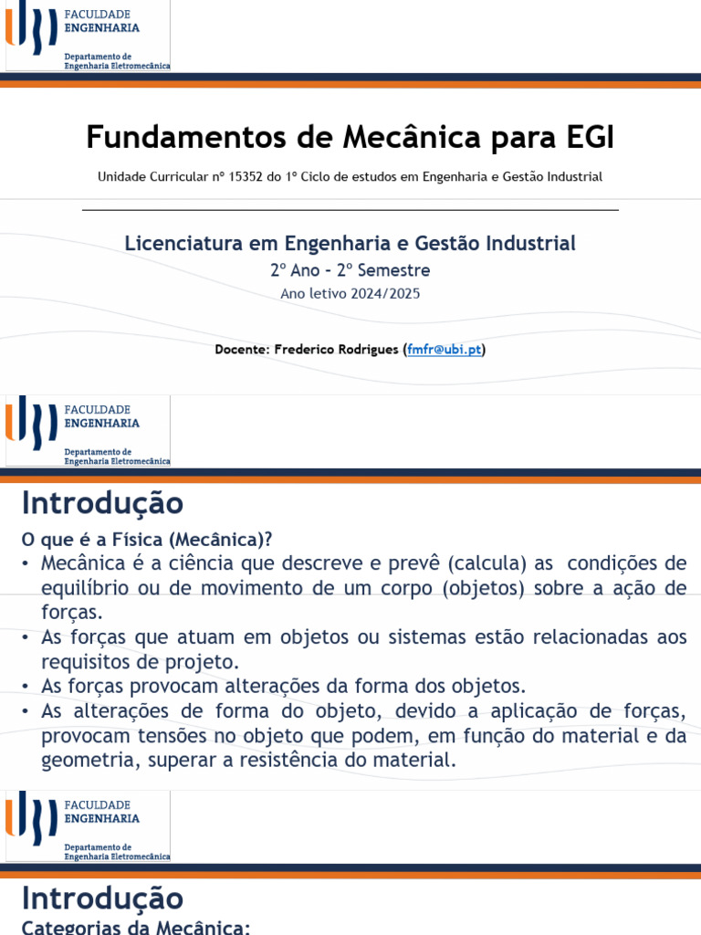 Tópico 1 - Estática Do Corpo Rígido | PDF | Torque | Massa