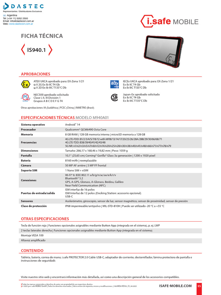 Tablet Is940.1 | PDF | Computadoras móviles | Teléfonos móviles