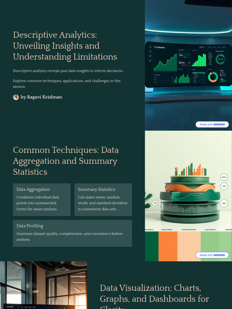 Descriptive Analytics Unveiling Insights and Understanding Limitations ...
