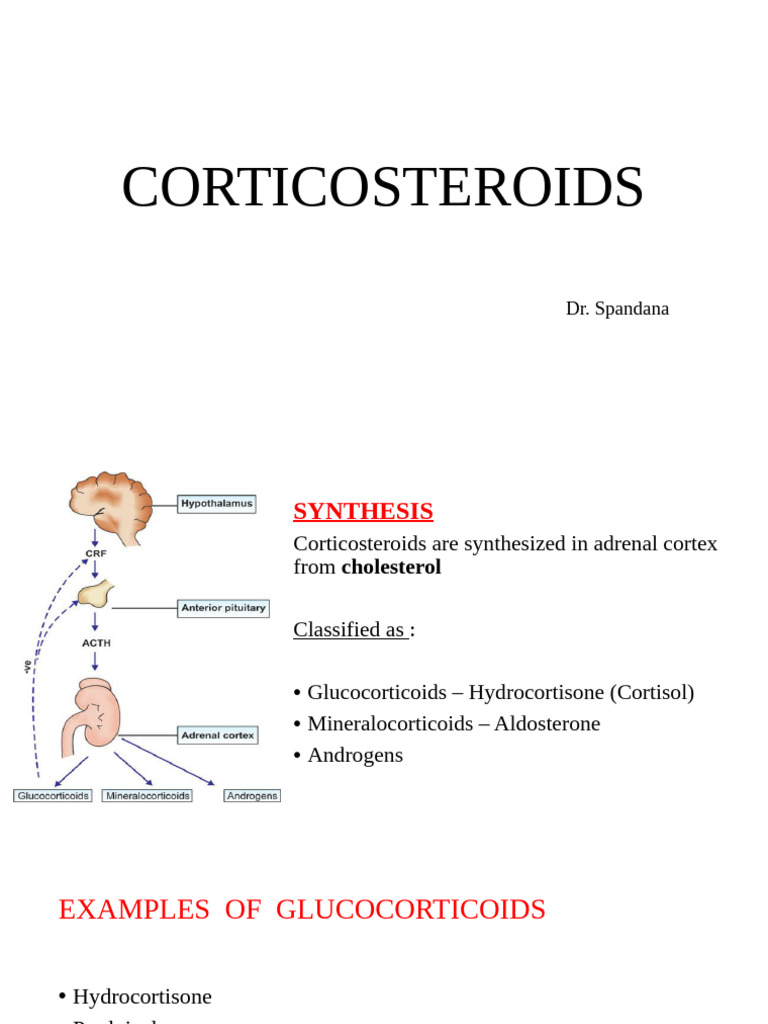 Corticosteroids: Synthesis and Effects | PDF | Glucocorticoid | Immunology