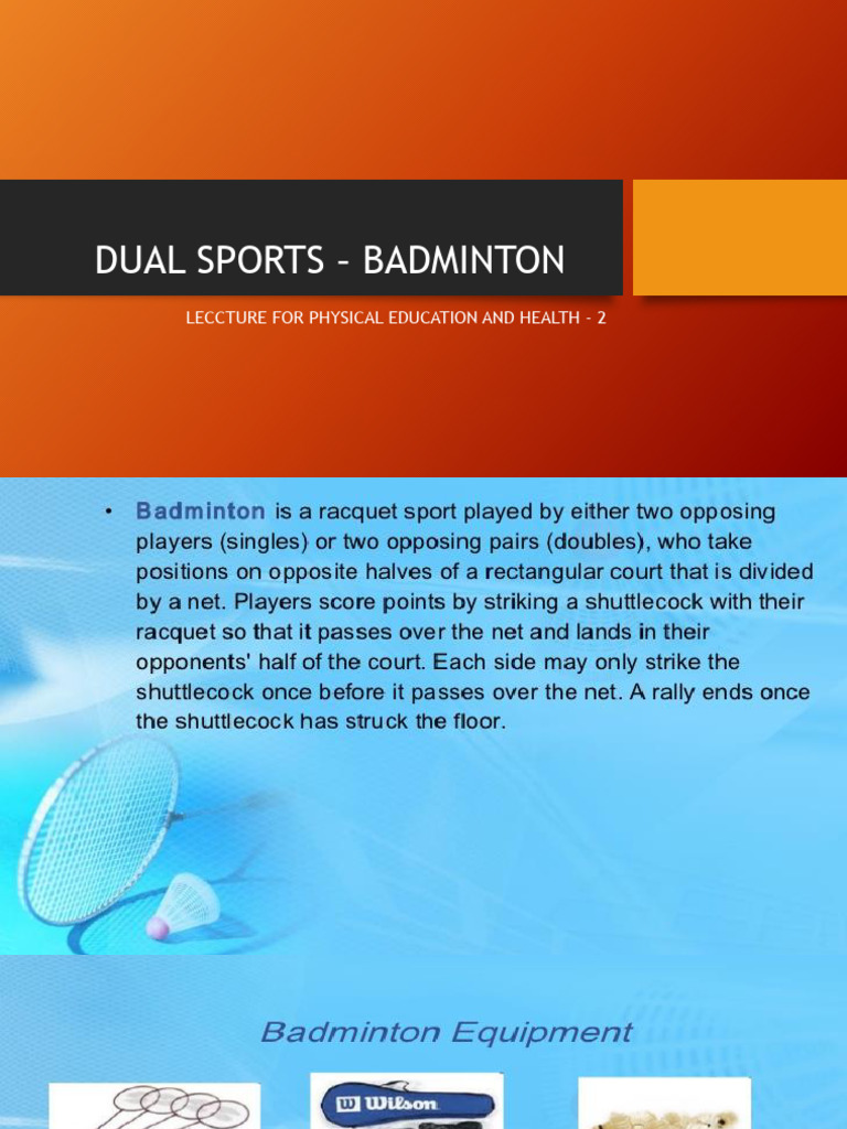 PE-Health-2-BADMINTON | PDF