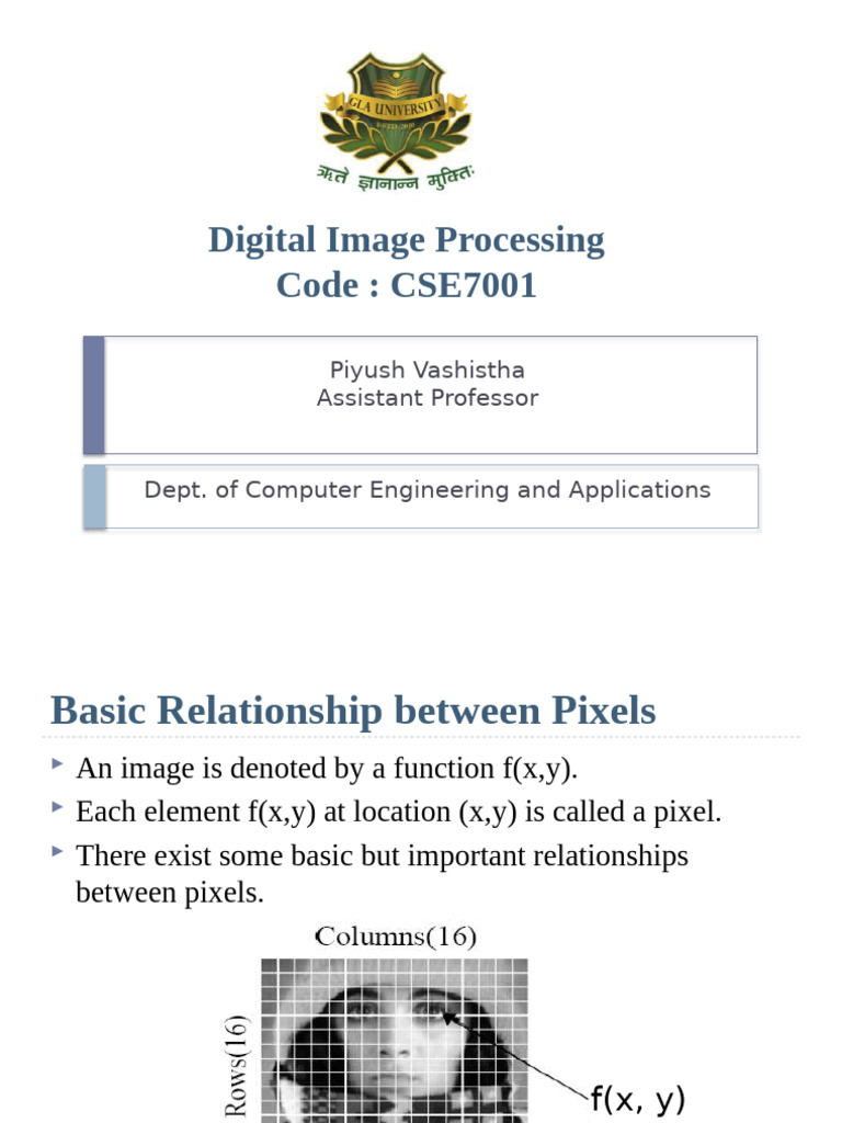 Digital Image Processing3 | PDF | Pixel | Image Processing