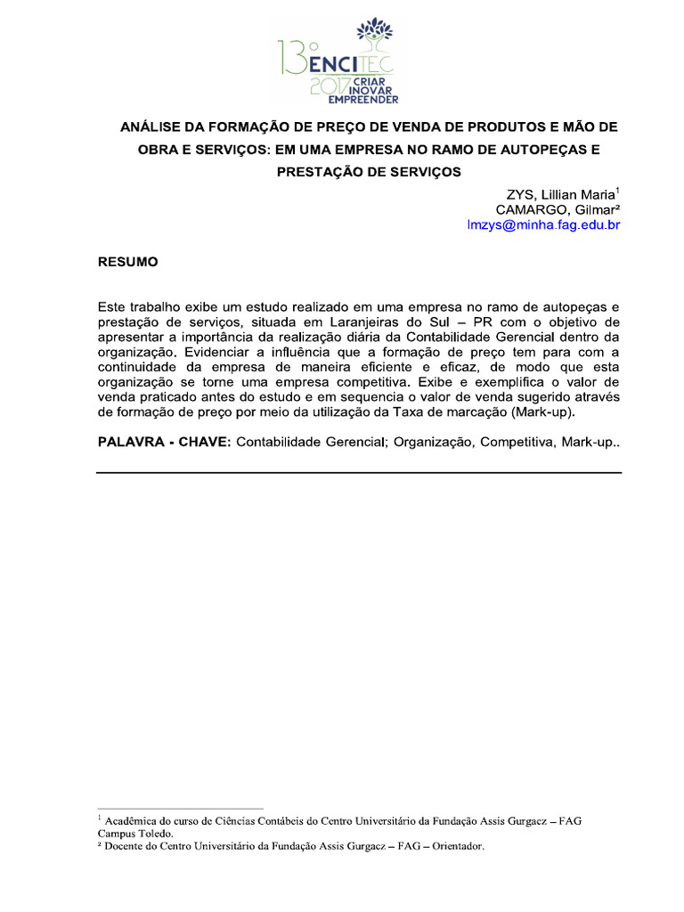 Despesas Fixas e Variaves | PDF