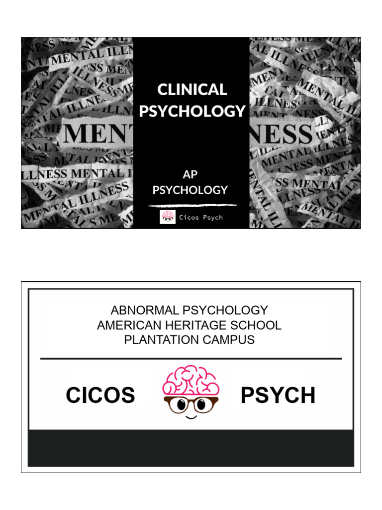 AP+Psychology+Unit+8 +Clinical+Psychology | PDF | Bipolar Disorder ...