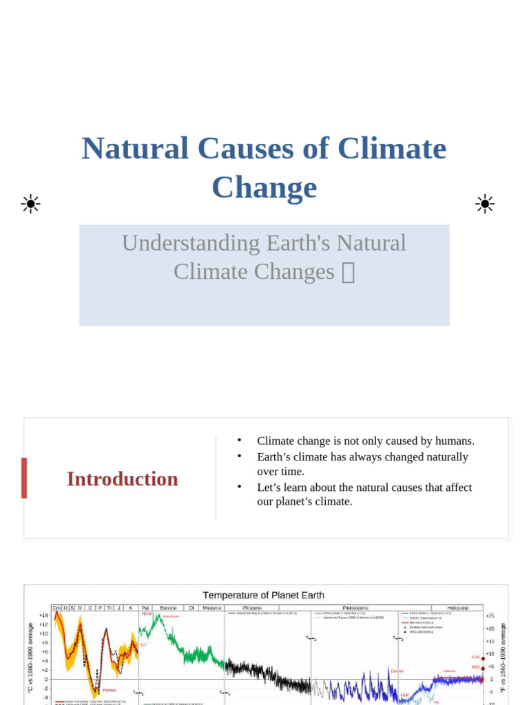 Natural Causes of Climate Change Explained | PDF