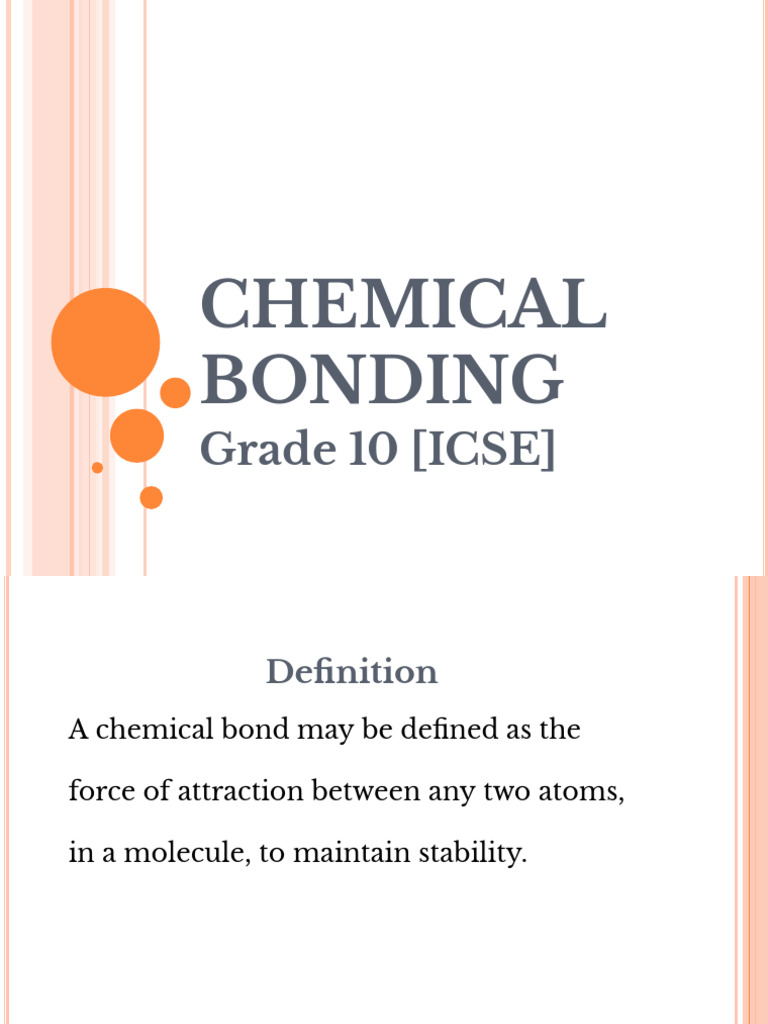 Chemical Bonding Full Chapter | PDF | Chemical Bond | Ion
