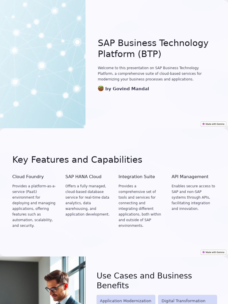 SAP-Business-Technology-Platform-BTP | PDF | Cloud Computing | Computing