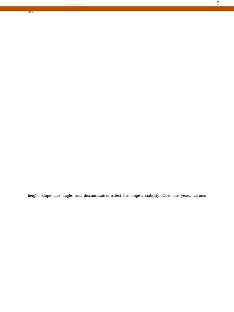 Rock Mass Classification For Rock Slope Stability Assessment in ...