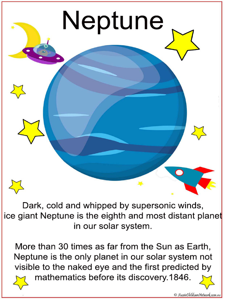 Space Poster Cartoon Neptune | PDF