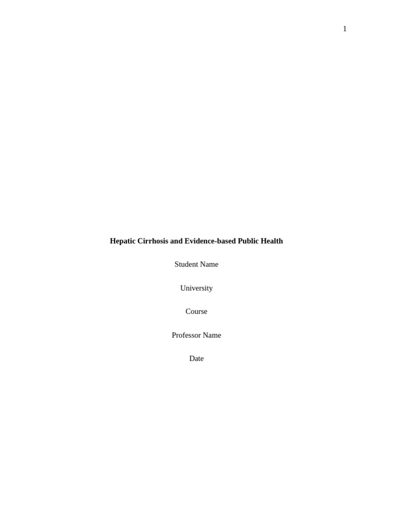 Managing Hepatic Cirrhosis F | PDF | Cirrhosis | Liver