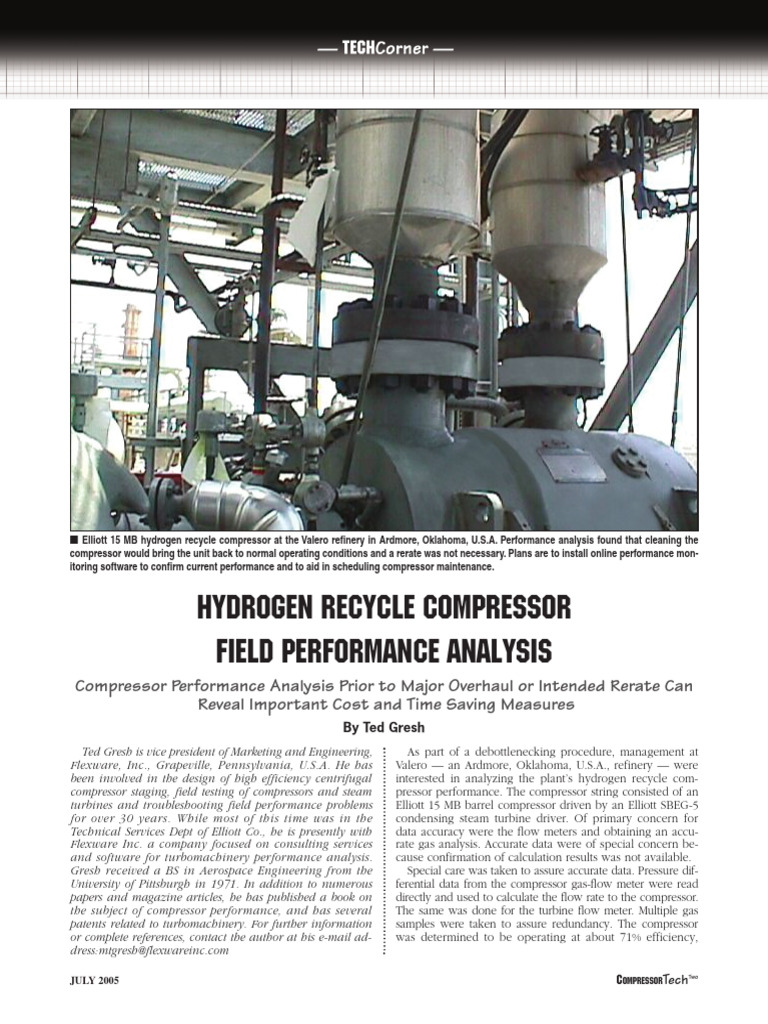 H2 Recycle Compressor Effy | PDF | Turbine | Gases