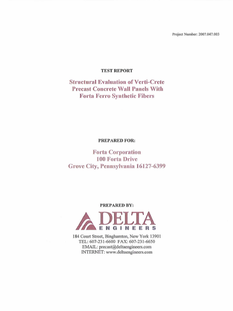 Verti Crete Report | PDF