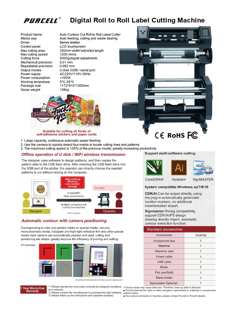 Roll to Roll Labal Cutter Specification(2025!04!22 05-59-33) | PDF