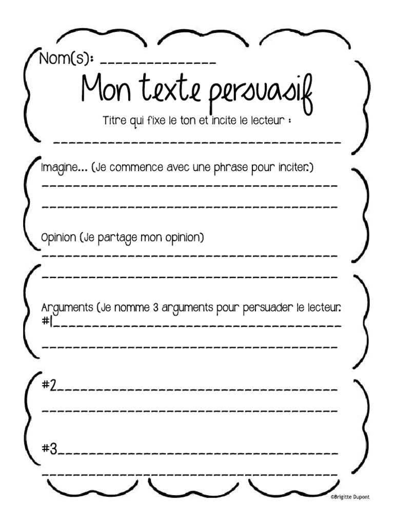 Le Texte Persuasif | PDF