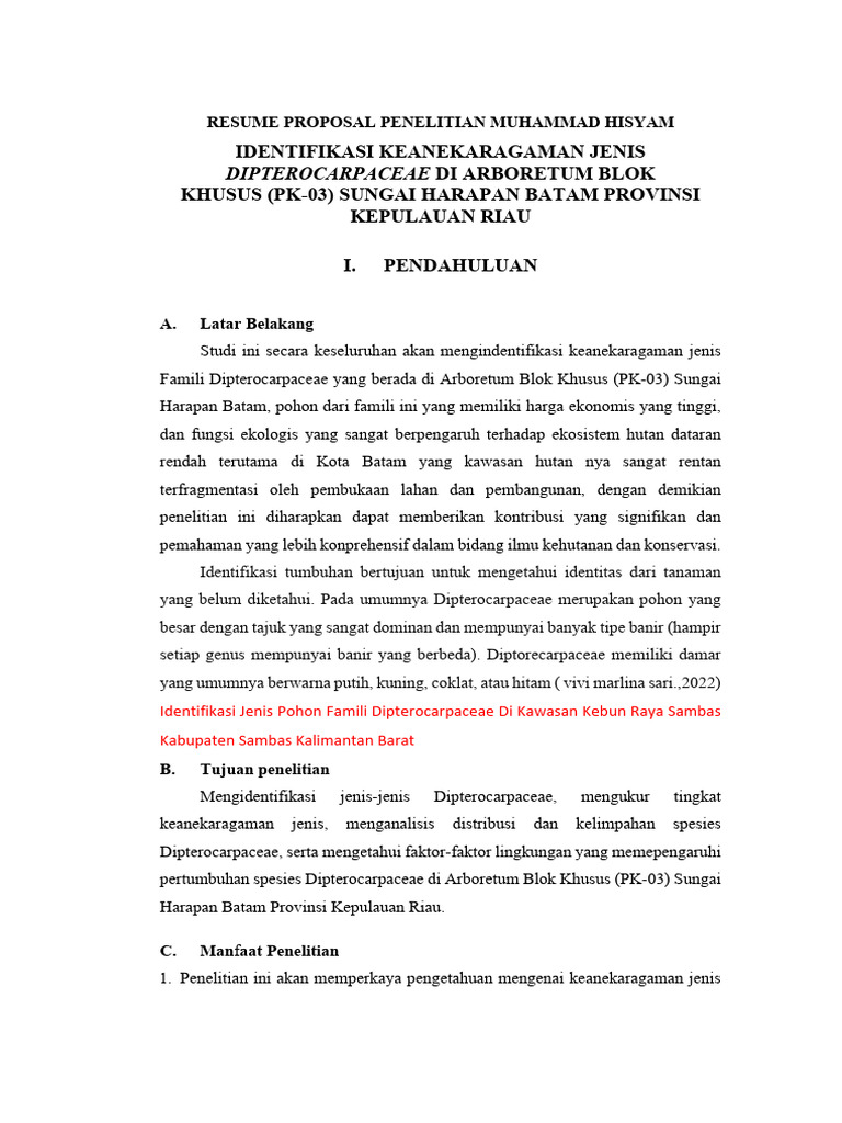 Resume Proposal Penelitian | PDF