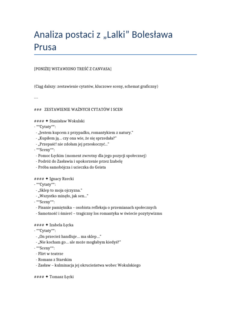 Analiza_postaci_Lalka_Boleslaw_Prus | PDF