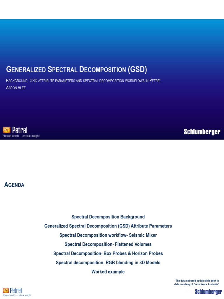 Spectral Decomposition Workflows in Petrel - 2016 Version | PDF ...