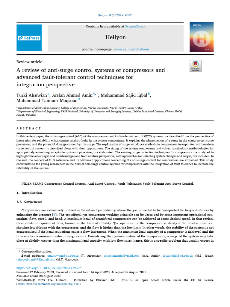 04.A Review of Anti-Surge Control Systems of Compressors and Advanced Fault-Tolerant Control ...