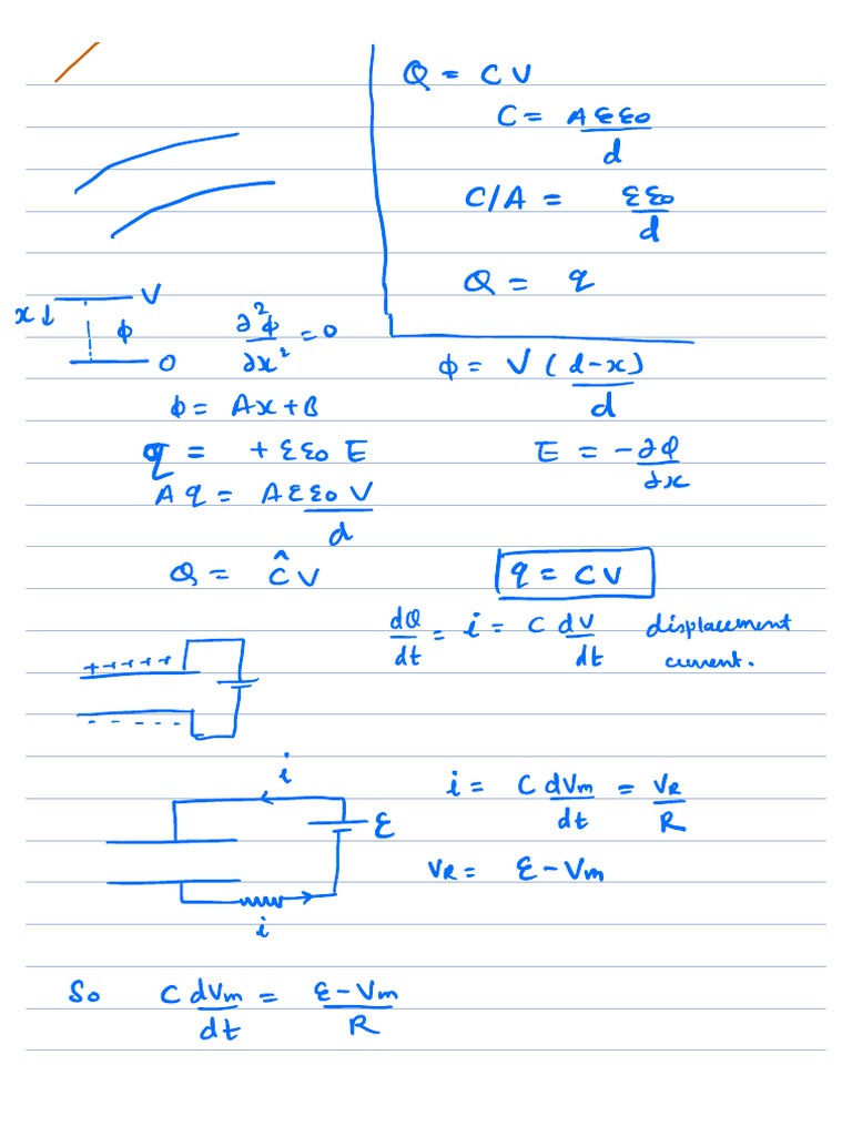 Notes-3 RC Circuits and Schwan Equation | PDF
