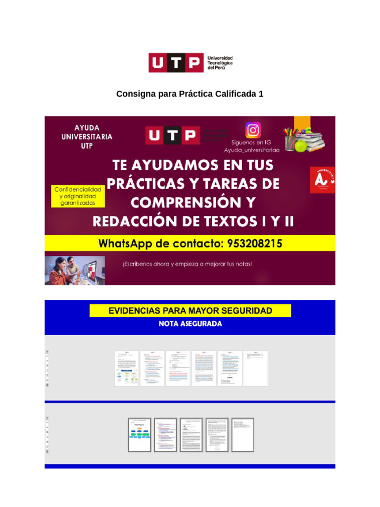 ? (AC-S08) Semana 08 - Tema 01 Tarea - Práctica Calificada 1 (PC1) - Comprensión y Redacción de ...