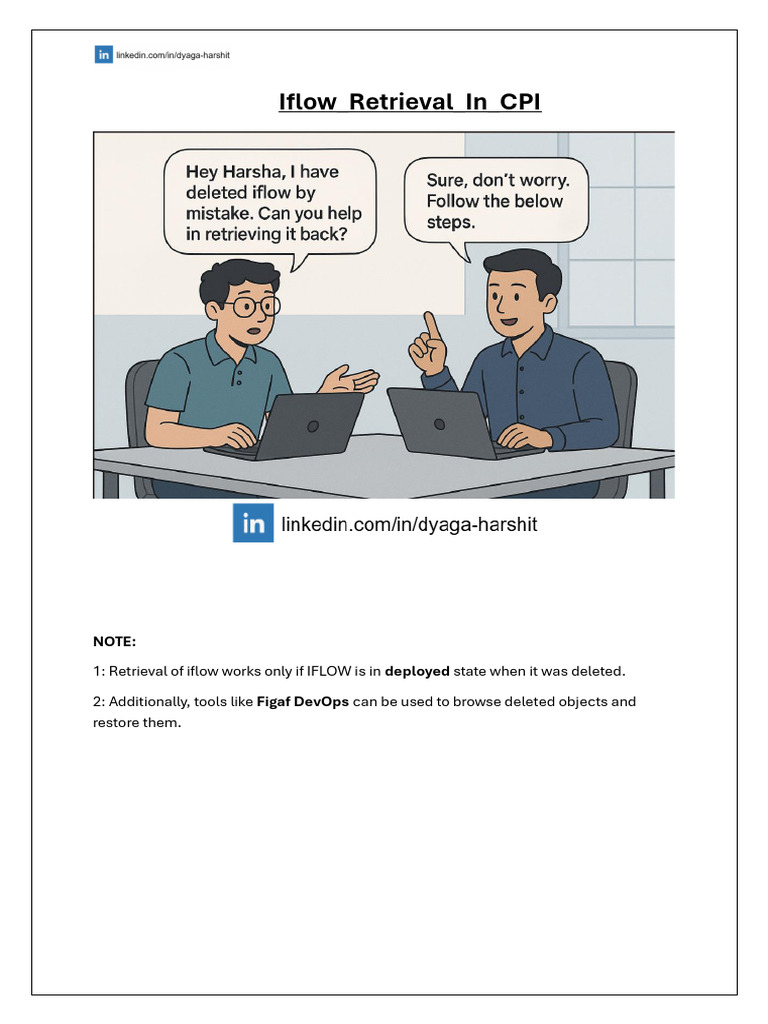 Iflow Retrieval Process in CPI in Simple Steps | PDF