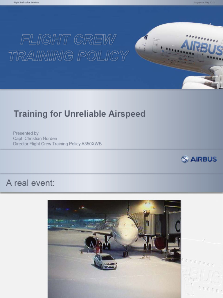 Airbus TrainingForUnreliableAirspeed | PDF | Aircraft | Aerospace