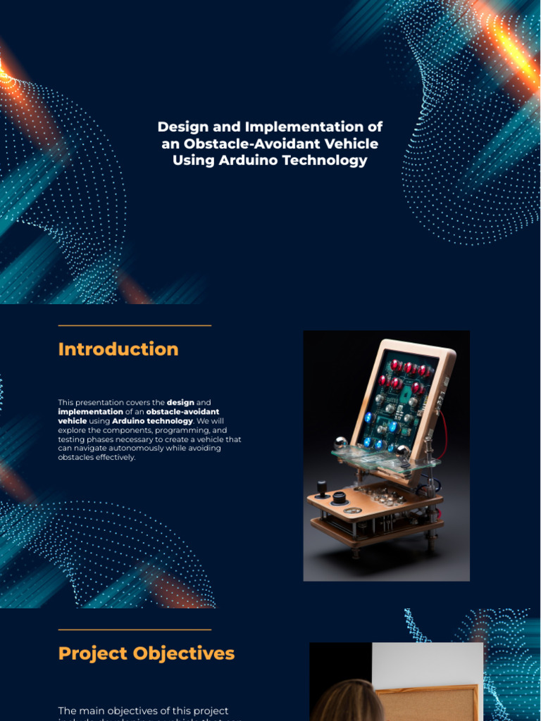 Slidesgo Design and Implementation of An Obstacle Avoidant Vehicle Using Arduino Technology ...