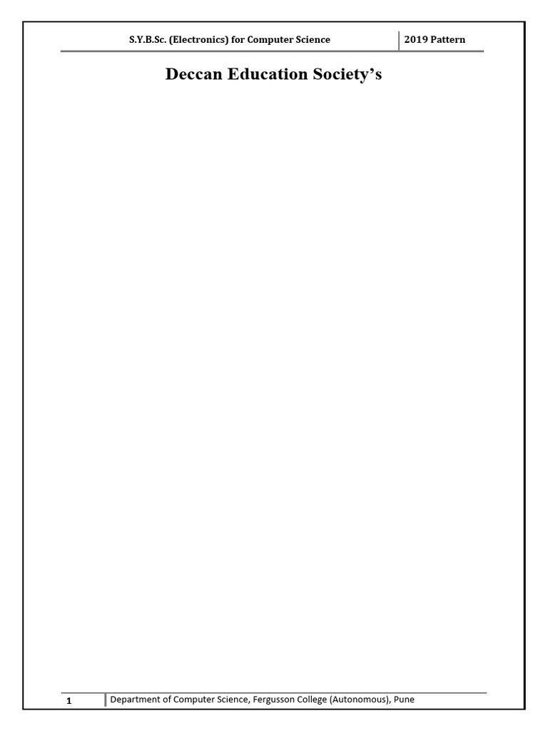 SYBSc Electronics For CS 2020 2019 Pattern | PDF | Cellular Network ...