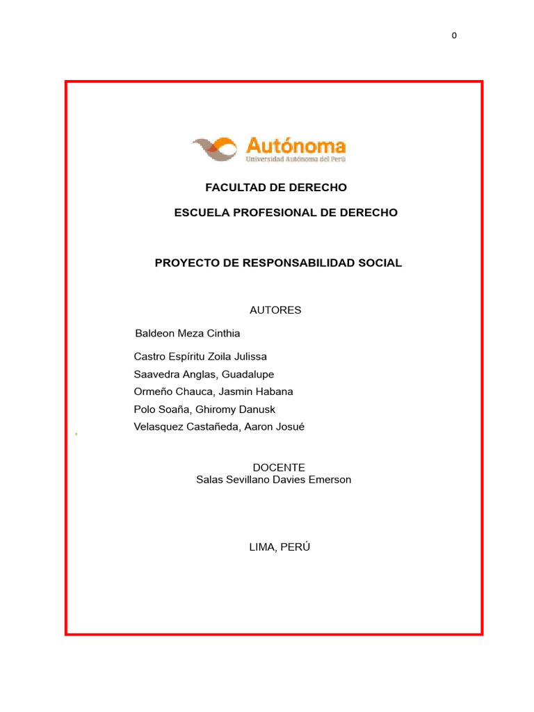 Informe Proyecto Doc. Oficial | PDF | Sustentabilidad | Desarrollo sostenible