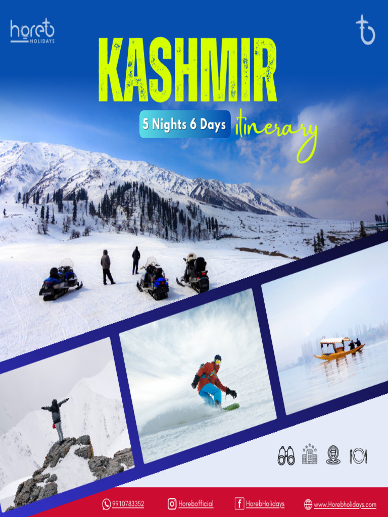 Kashmir Private (Jammu To Jammu) 5N 6D Itinerary | PDF | Insurance | Service Industries