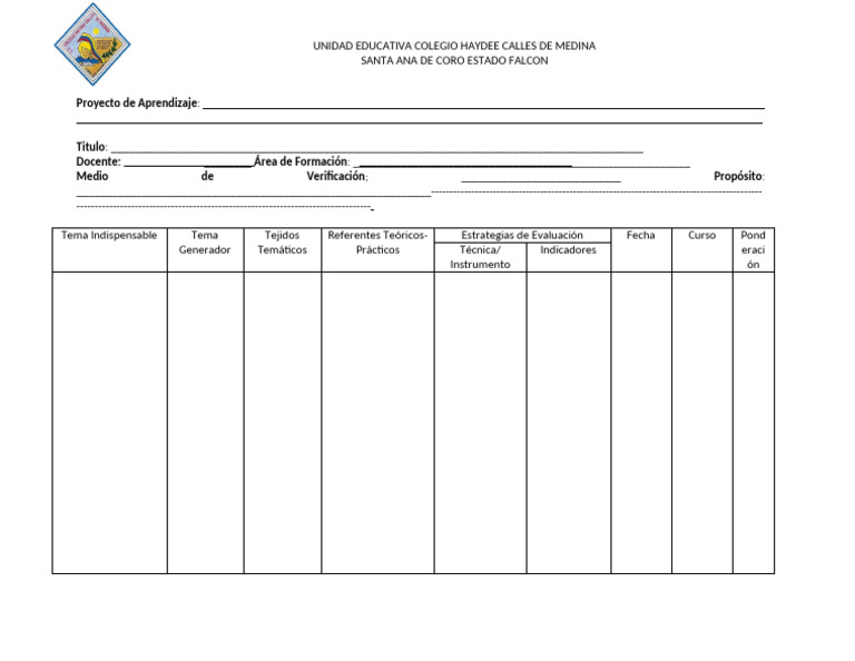 Formato de Proyecto Aprendizaje 2023-2024 | PDF