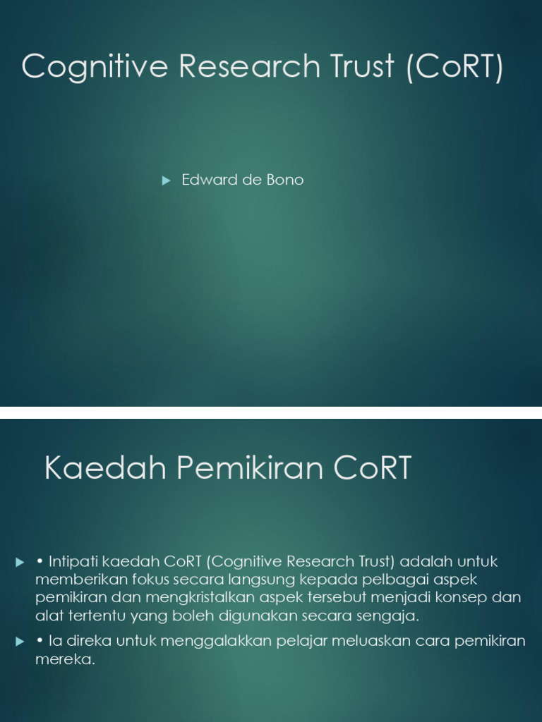 Cort Thinking Tools | PDF