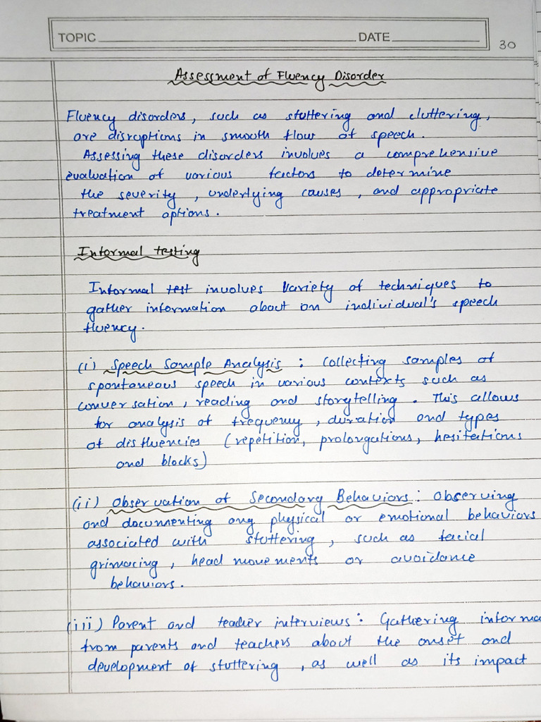 Fluency Assessment | PDF