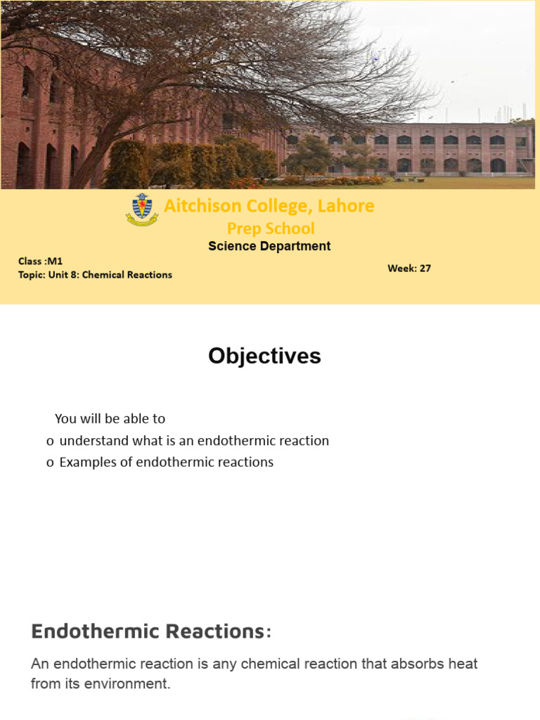 M1 Week 29-March 2025 - Google Slides - Unit 8 - Chemical Reactions ...