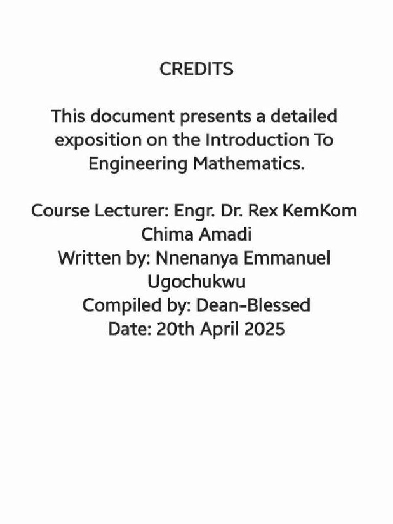 Engineering Mathematics 1 - Compressed - Compressed | PDF