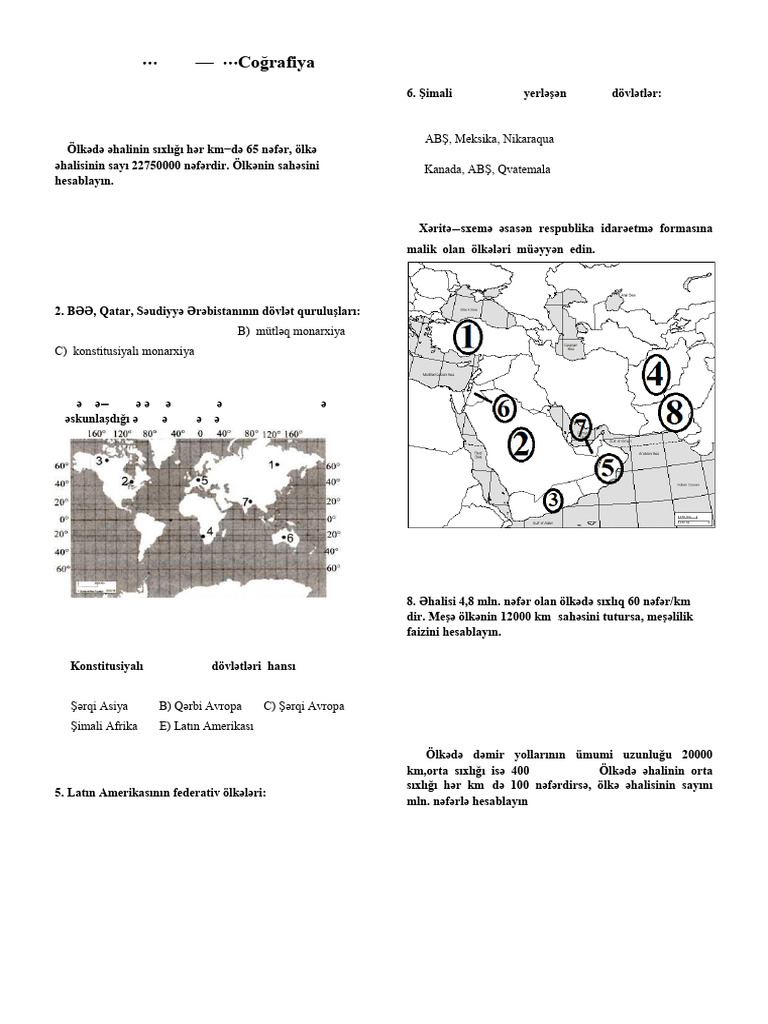 VII Sinif KSQ - 8 | PDF