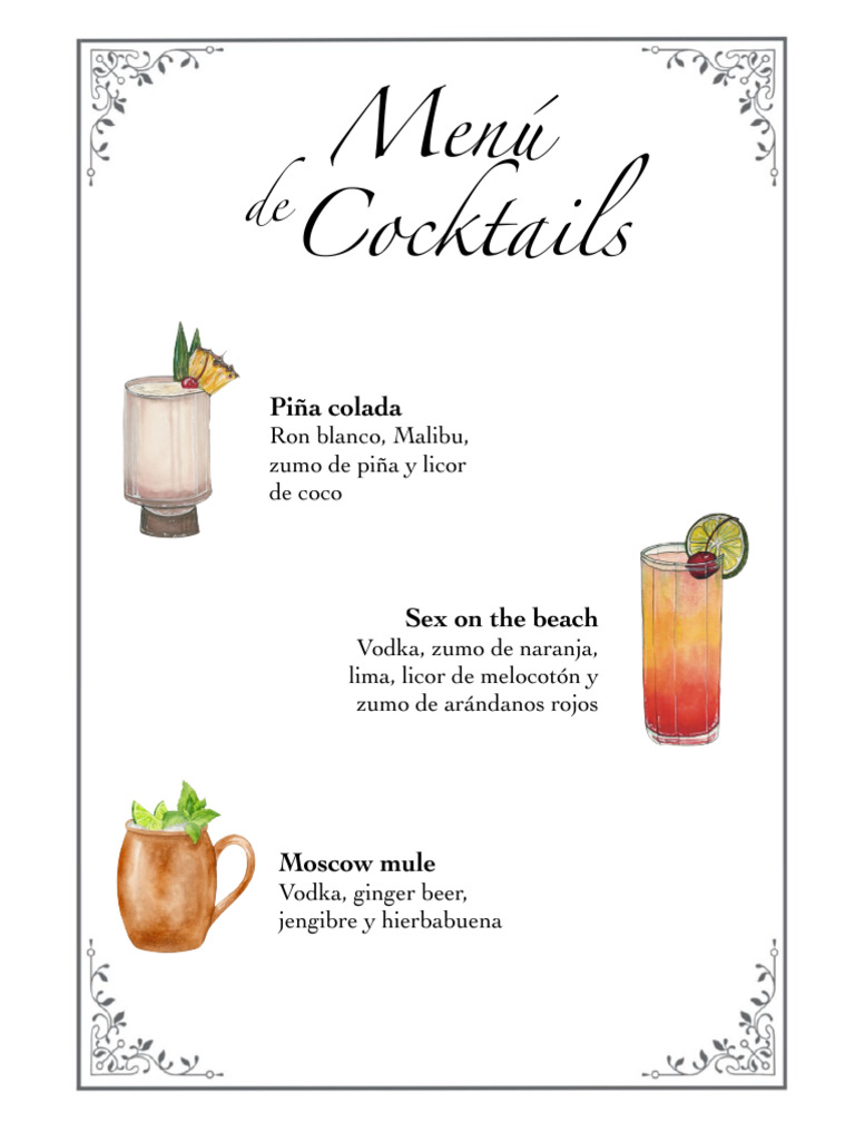Cocktail Menu 2 | PDF