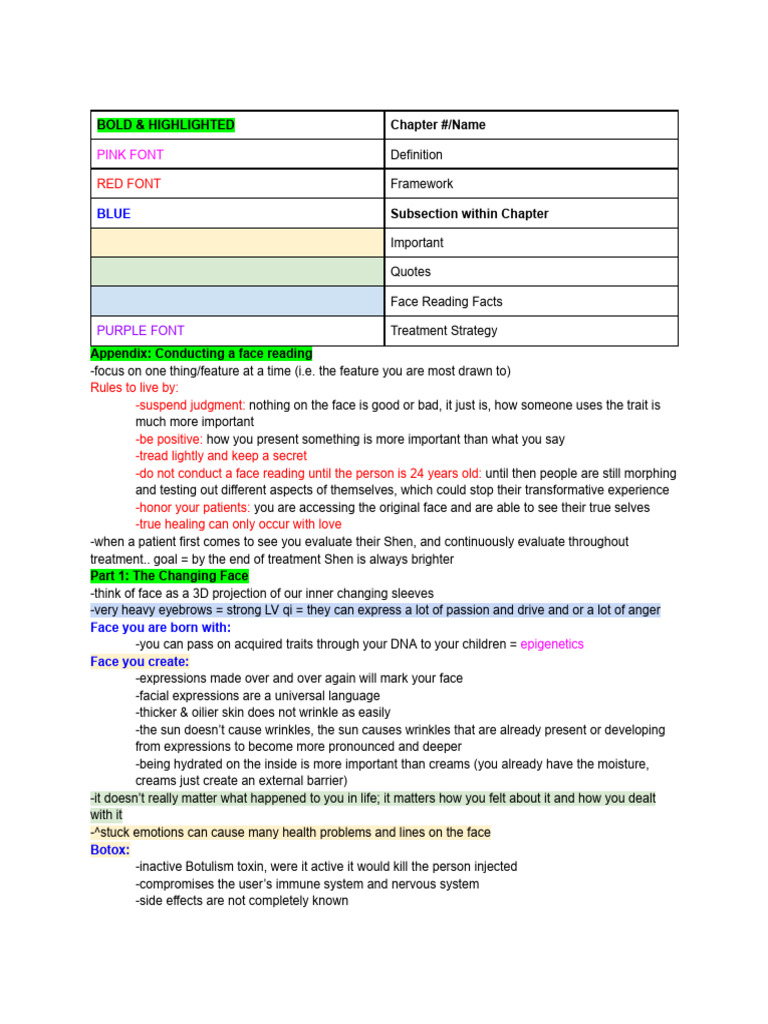Understanding Face Reading in Health | PDF | Psychological Trauma ...