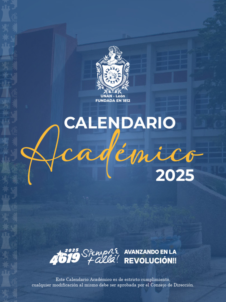 Calendario Academico Unan Leon 2025 | PDF | Observancias