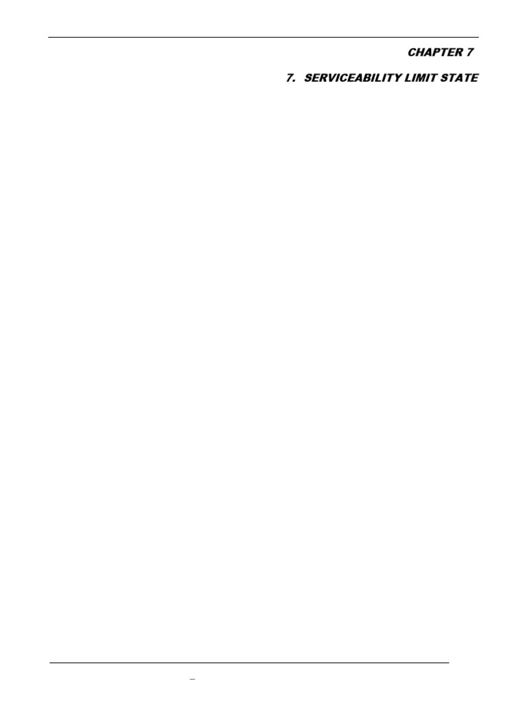 Chapter 7_SERVICEABILITY LIMIT STATE_Handout | PDF | Bending | Beam ...