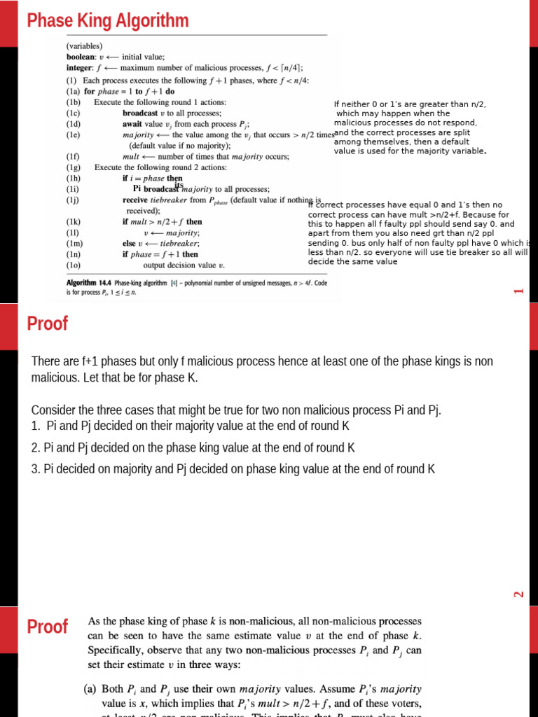 Phase King Algorithm Explained | PDF