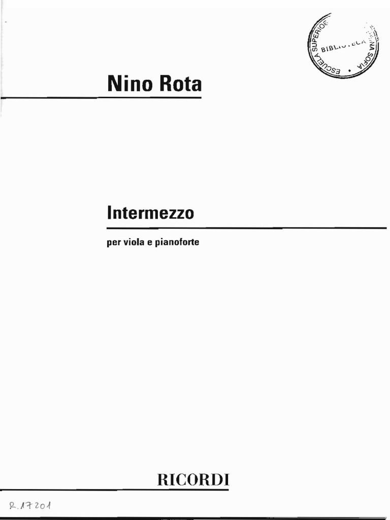 FP 4919 ROTA Partitura | PDF