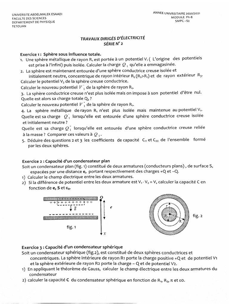 Corr TD Série2 1NB Cond en Equilbre 20-21 | PDF