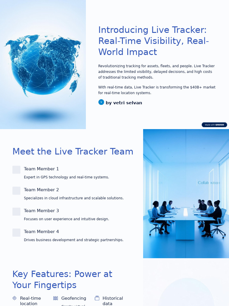Introducing Live Tracker Real Time Visibility Real World Impact | PDF ...