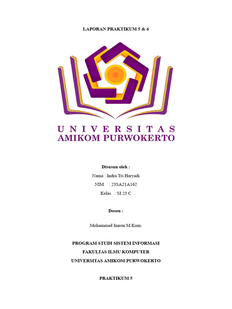 Laporan Praktikum 5&6 DMDW | PDF