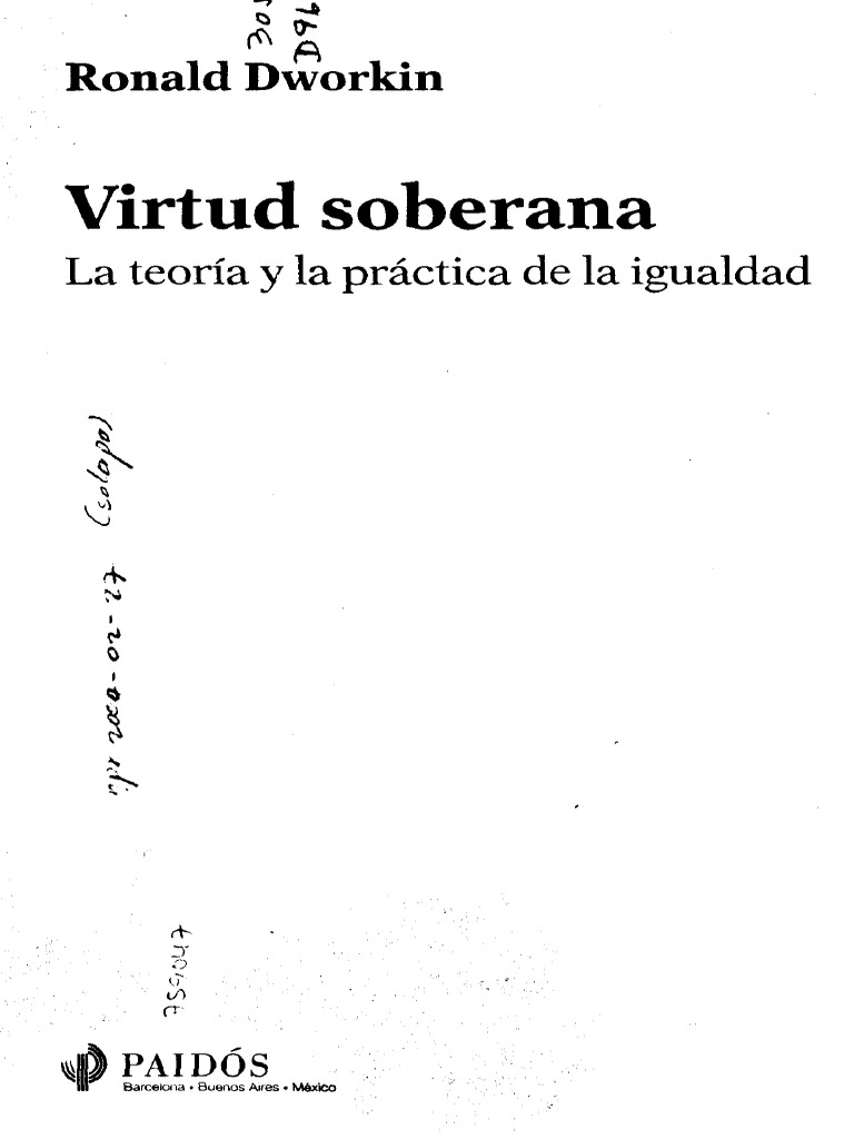 Dworkin, R. - Importa La Igualdad | PDF