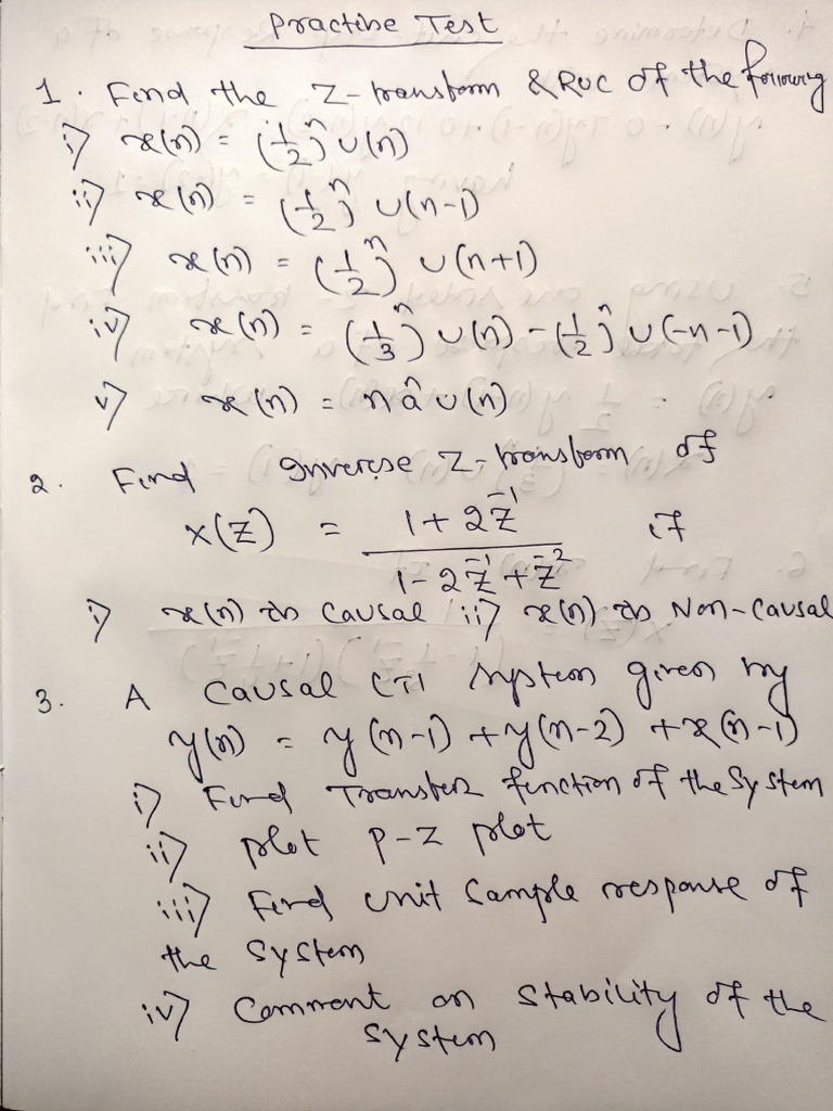DSP Practice Test Overview | PDF
