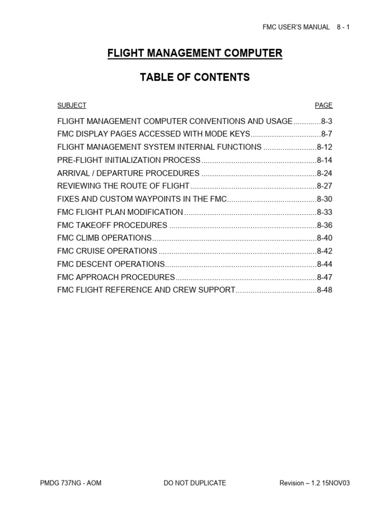 08 FMC 73702 06dec03 240819 005809 | PDF | Aviation | Aircraft